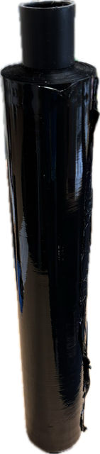 Hand Pallet Wrap: BLACK - Cleanroom USE - Plastic Core